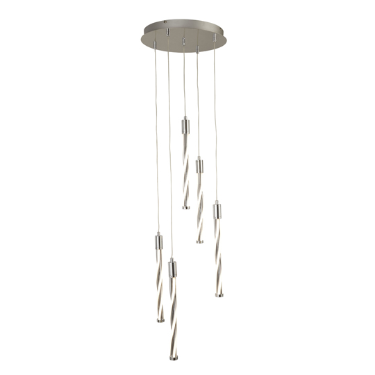5 Light Twirl LED Multi-Drop Pendant Ceiling Light | Sale