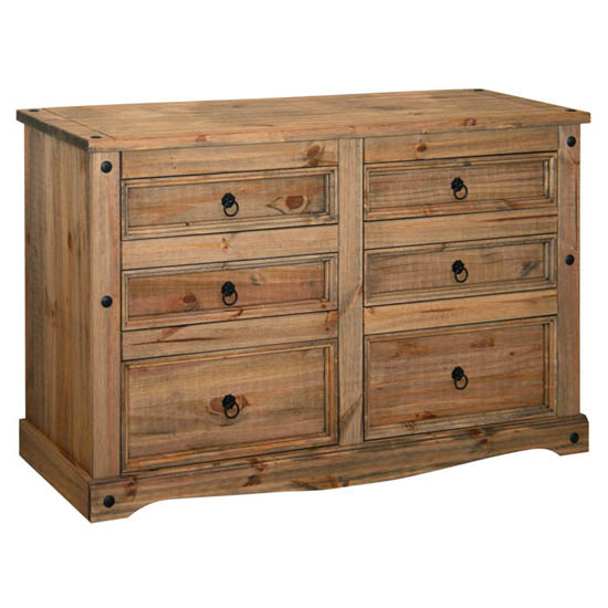 Corina 3+3 Drawer Wide Chest CR513 14830 Furniture in