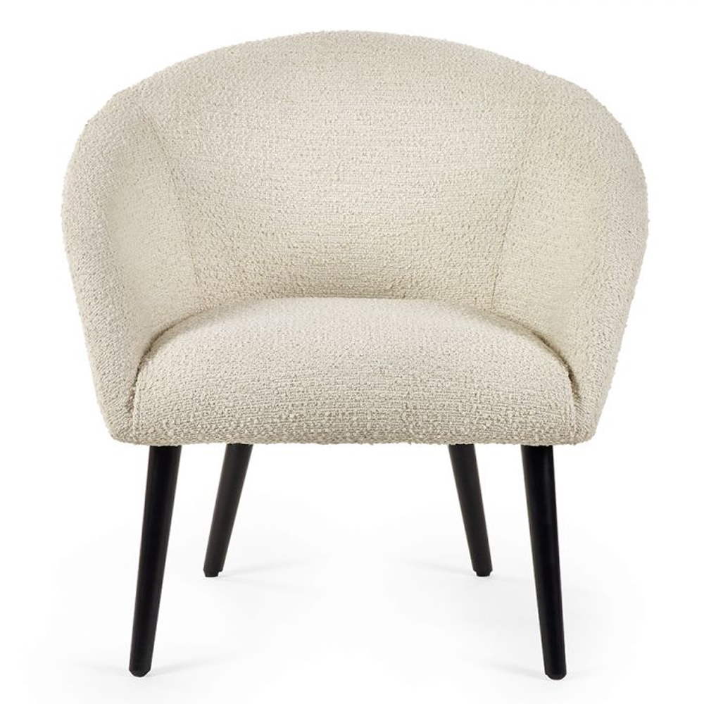 Acelynn Fabric Accent Chair In Ivory