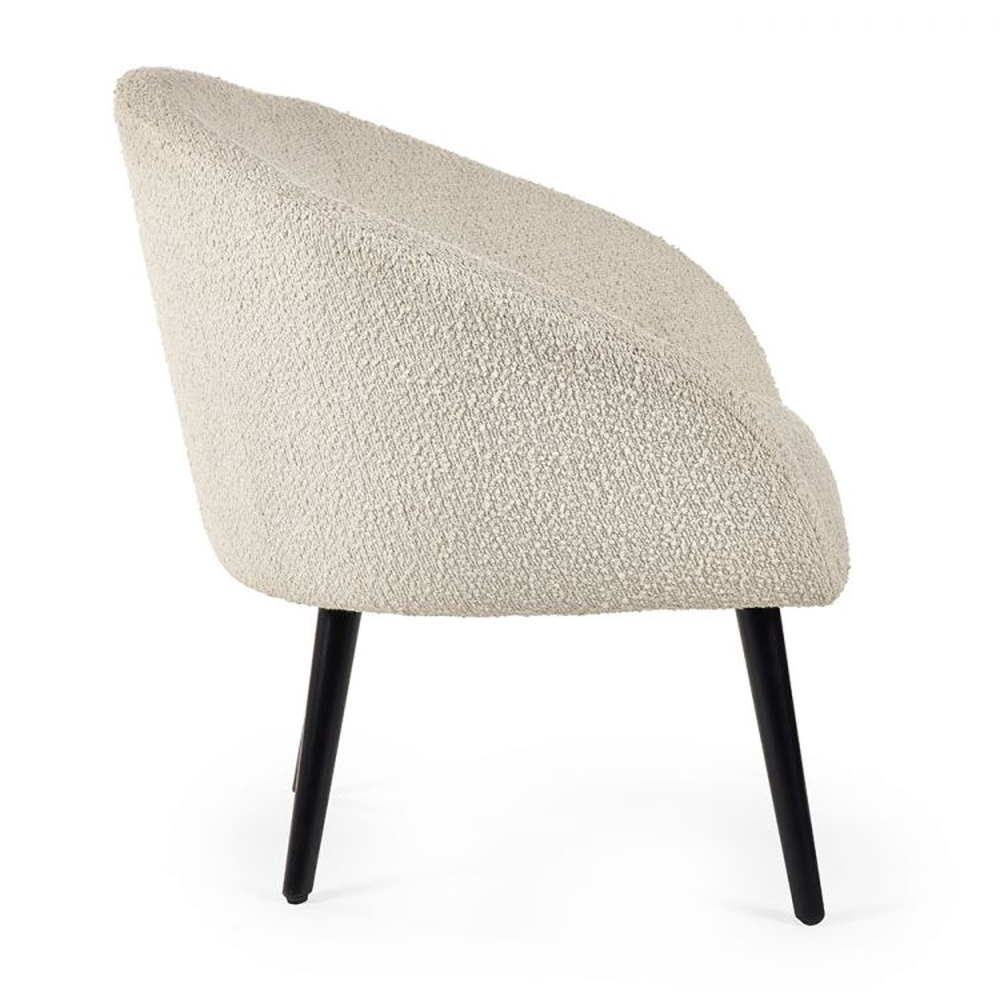 Acelynn Fabric Accent Chair In Ivory