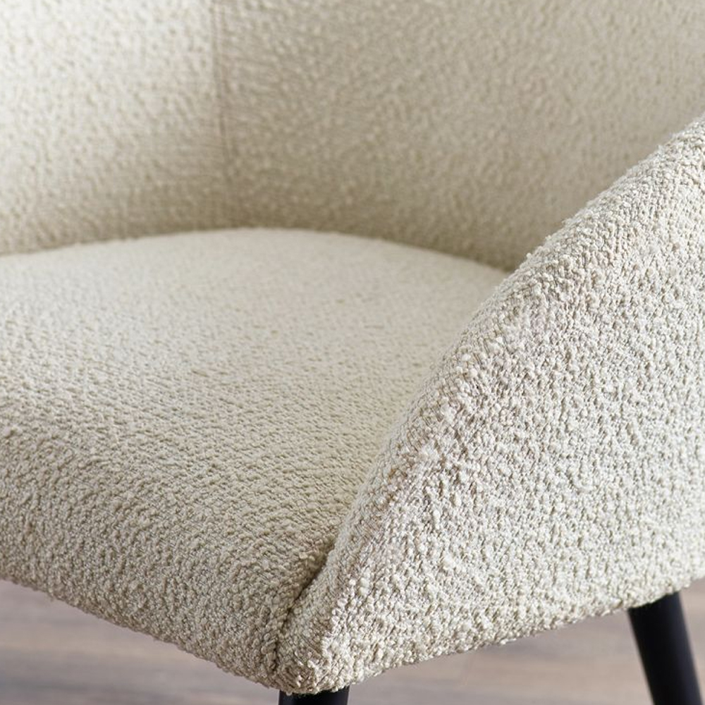 Acelynn Fabric Accent Chair In Ivory