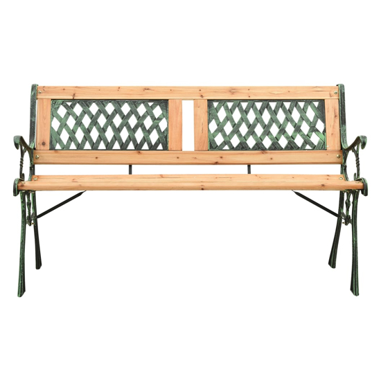 Adyta Outdoor Wooden Cross Design Seating Bench In Natural