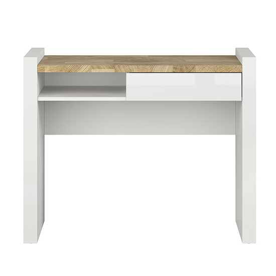 Alameda High Gloss Dressing Table With 1 Drawer In White | Furniture in ...
