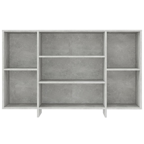 Algot Wooden Shelving Unit With 4 Shelves In Concrete Effect