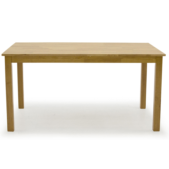 Annect Rectangular Wooden Dining Table In Natural | Furniture in Fashion