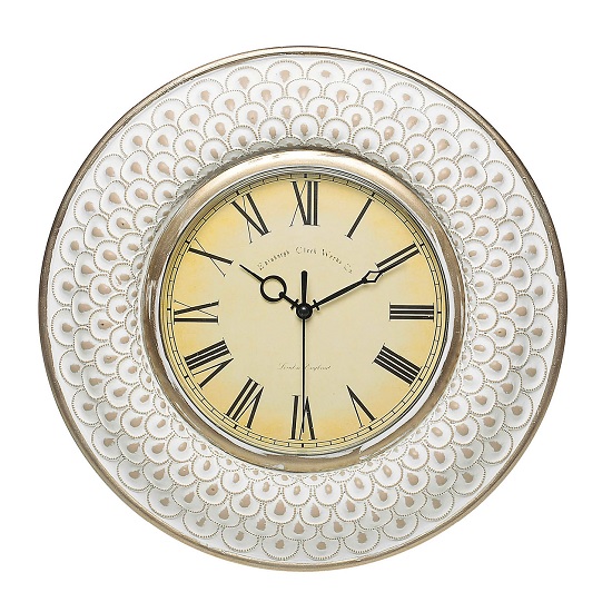 Arco Vintage Style Wall Clock Round In White | Furniture in Fashion