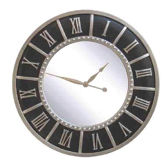 Emma Vintage Wall Clock In Champagne Finish | Furniture in Fashion
