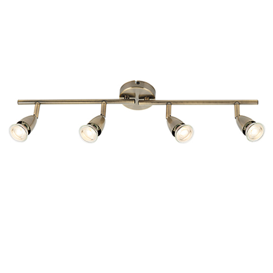 Ascoli 4 Lights Bar Spotlight In Antique Brass