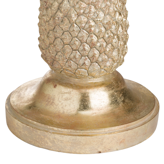 Ashbon Clear Glass Side Table With Gold Pineapple Base | Furniture in ...