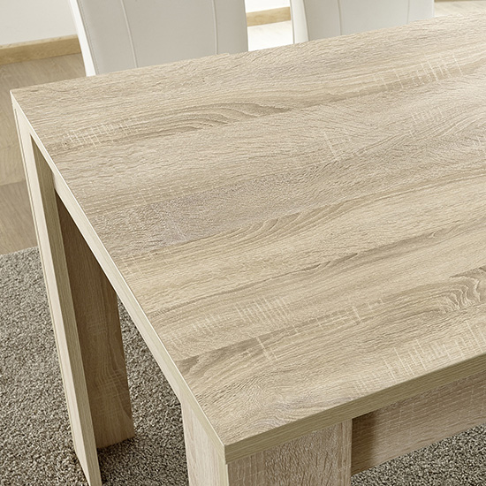 Aspen Wooden Dining Table In Sonoma Oak | Furniture in Fashion