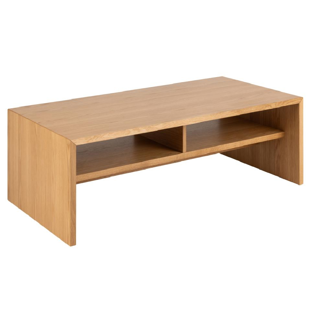 Assago Wooden Rectangular Coffee Table In Oak