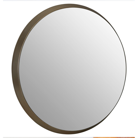 Athens Large Round Wall Bedroom Mirror In Silver Frame | Furniture in ...