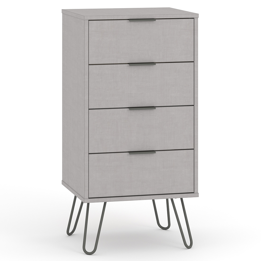 Avoch Narrow Wooden Chest Of 4 Drawers In Light Oak