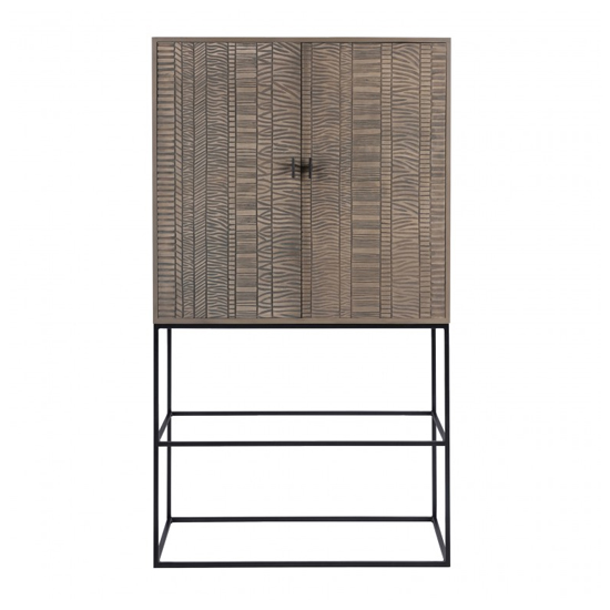 Aztek Wooden Wine Cabinet In Acacia | Furniture in Fashion
