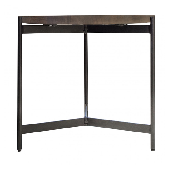 Bari Metal Legs Side Table With Wooden Top | Furniture in Fashion