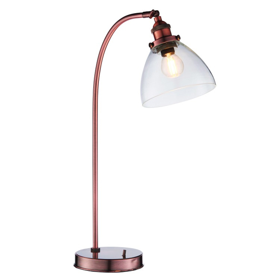 Bartley Table Lamp In Aged Copper | Furniture in Fashion