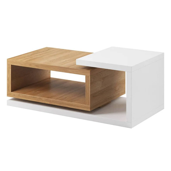 Belle Wooden Coffee Table In Ribbec Oak | Furniture in Fashion