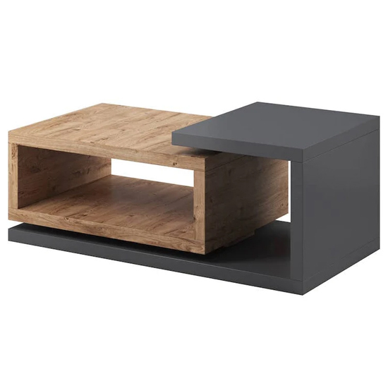 Belle Wooden Coffee Table In Ribbec Oak | Furniture in Fashion