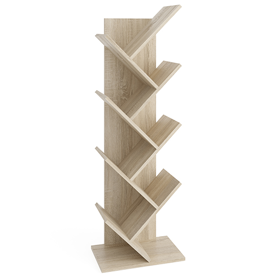 Bellevue Floor Standing Wooden Bookcase In Sonoma Oak | FiF