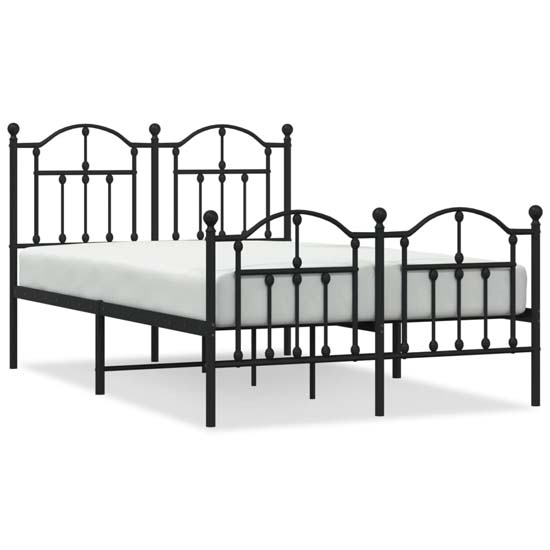 Bolivia Metal Small Double Bed In Black