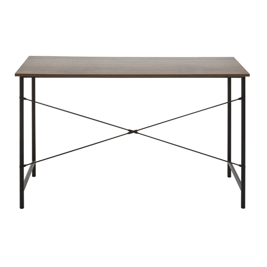 Bradken Dark Oak Wooden Laptop Desk With Black Metal Frame | Furniture ...