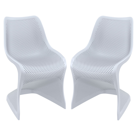 Brora Outdoor Stackable Dining Chair In Yellow | FiF