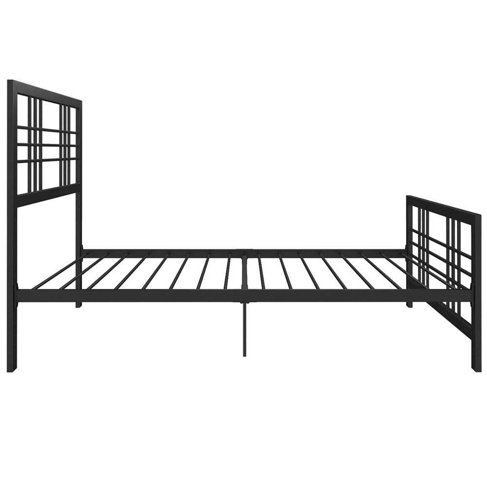 Burma Metal Single Bed In Black