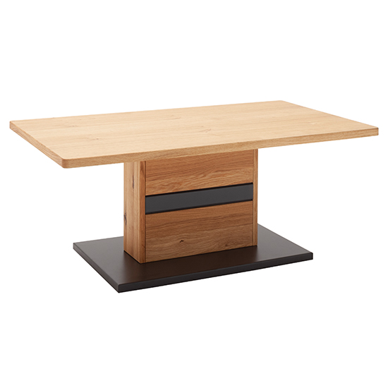 Bursa Wooden Coffee Table In Planked Oak | Furniture in Fashion