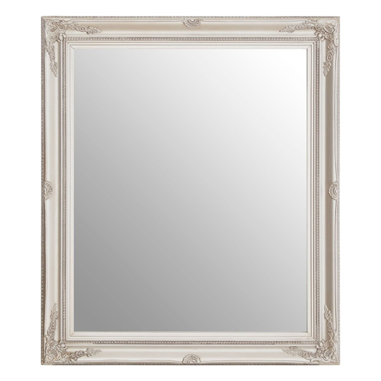 Calotas Rectangular Wall Bedroom Mirror In Silver Frame | Furniture in ...