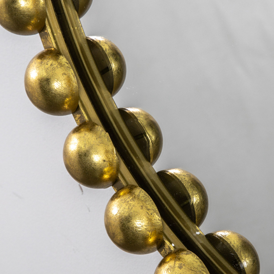 Carmel Rounded Rectangle Portrait Wall Mirror In Gold Frame