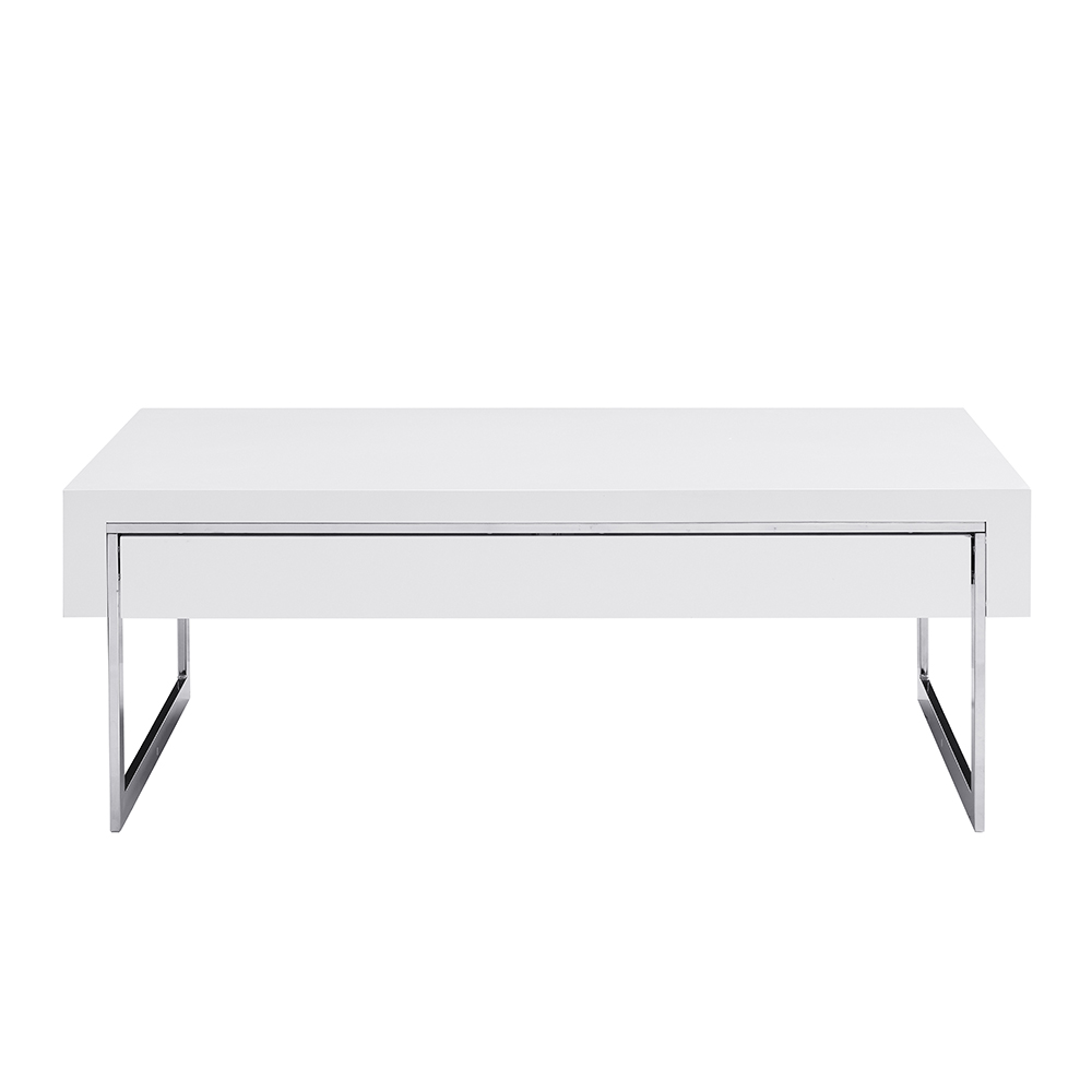 Casa High Gloss Coffee Table With 1 Drawer In White