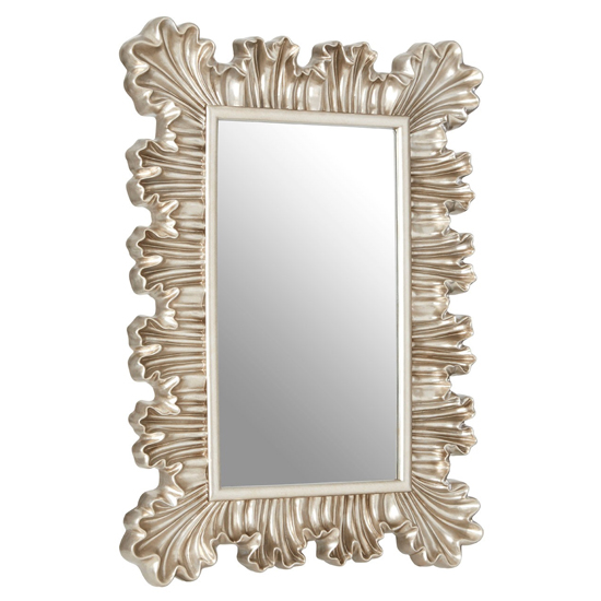 Checklock Clamshell Design Wall Mirror In Champagne