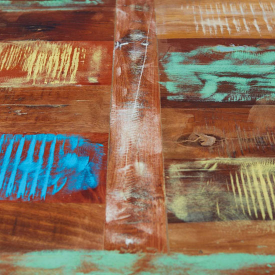 Coffee Antique Wooden Dining Table In Rusty | FiF