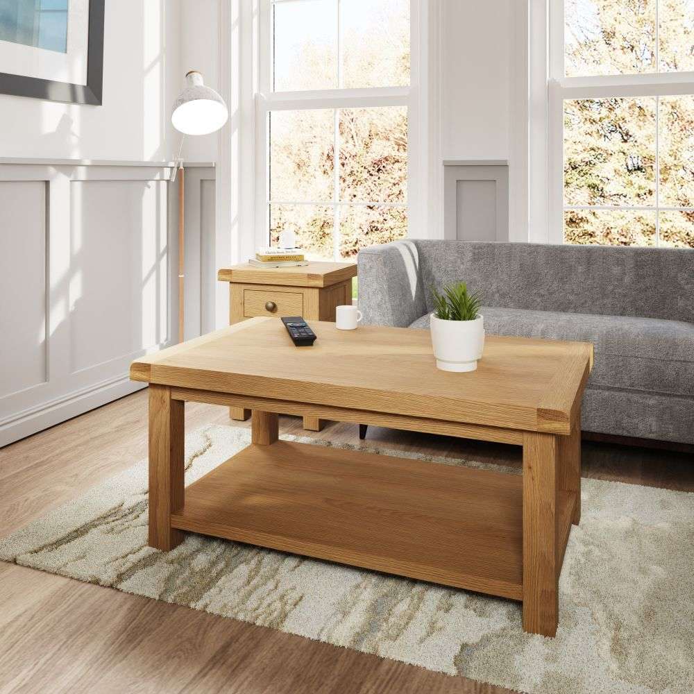 Amora Wooden Coffee Table In Matt White With 1 Drawer | Furniture in ...
