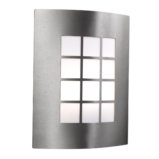 Curved Stainless Steel Outdoor Wall Light | Furniture in Fashion