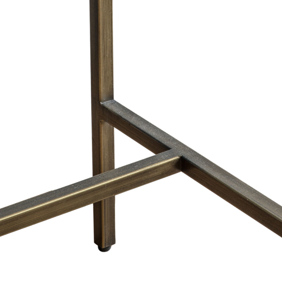 Custer Clear Glass Laptop Desk With Bronze Metal Frame | Furniture in ...