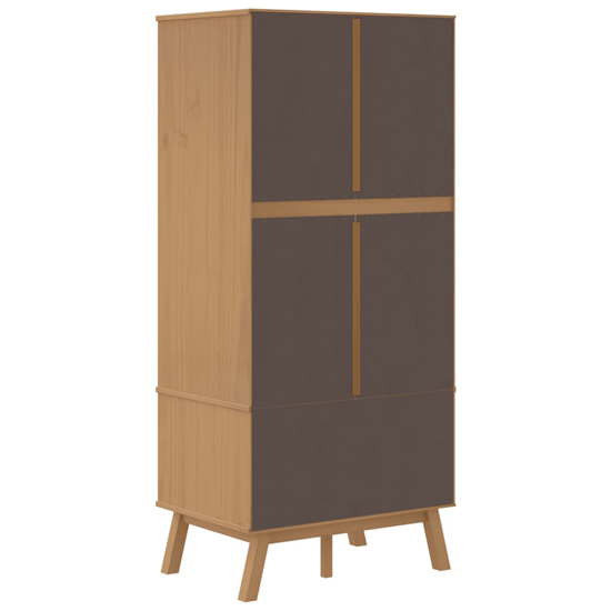 Dawlish Wooden Wardrope With 2 Doors In White And Brown