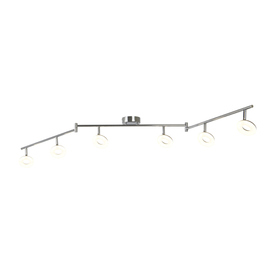 Donut LED 6 Lights Split Bar Spotlight In Chrome