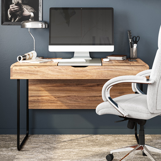 Spectral Wooden Computer Desk In Sonoma Oak | Furniture in Fashion