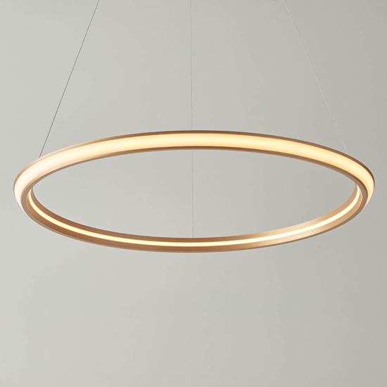 Dothan LED Ring Ceiling Pendant Light In Satin Gold | Furniture in Fashion
