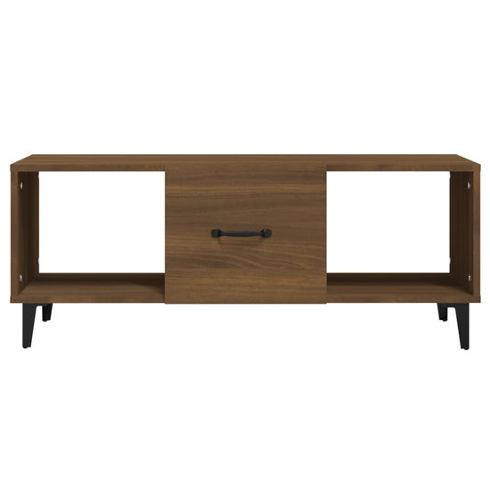 Ebco Wooden Coffee Table With 1 Door In Brown Oak