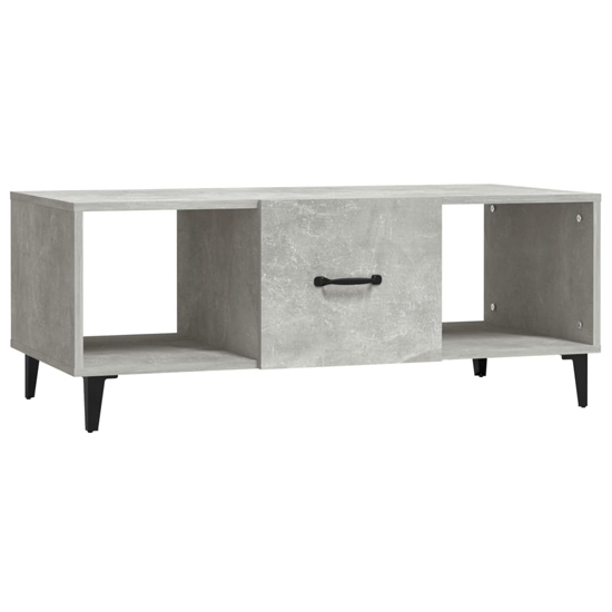 Ebco Wooden Coffee Table With 1 Door In Concrete Effect