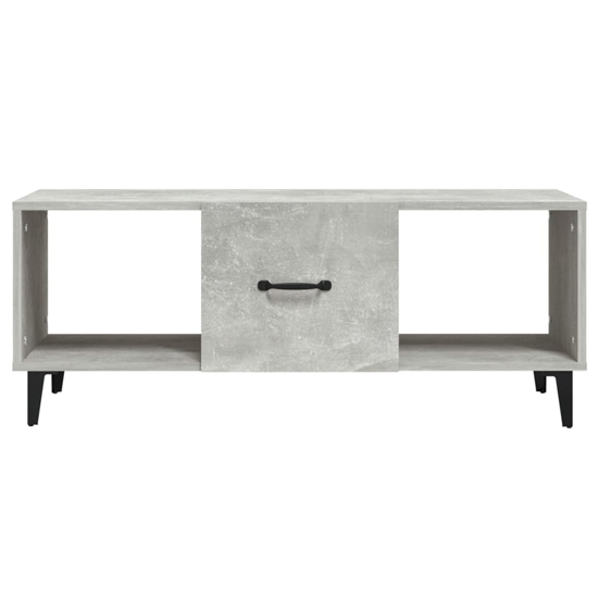 Ebco Wooden Coffee Table With 1 Door In Concrete Effect