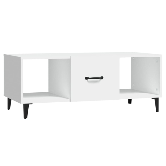 Ebco Wooden Coffee Table With 1 Door In White