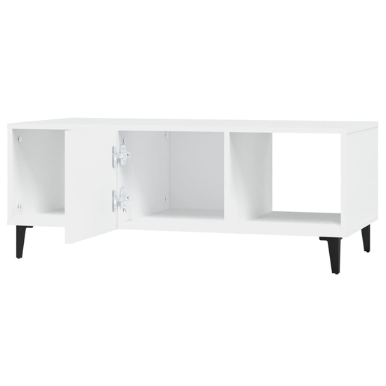 Ebco Wooden Coffee Table With 1 Door In White