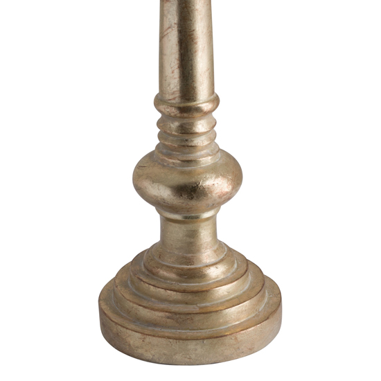 Elijah Metallic Round Tall Candle Holder In Antique Brass | Sale
