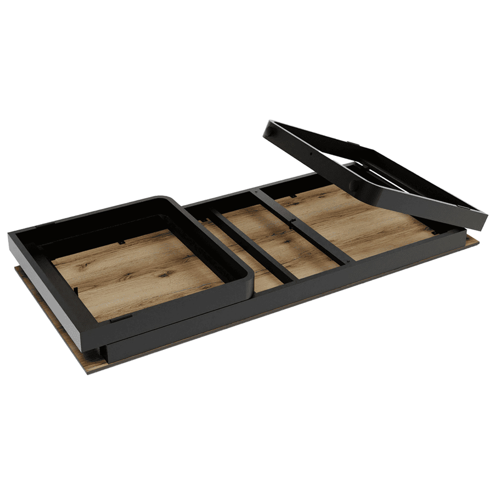 Fayette Wooden Extending Dining Table In Black