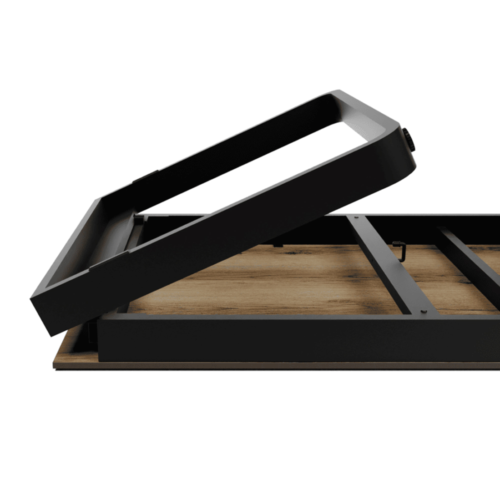 Fayette Wooden Extending Dining Table In Black