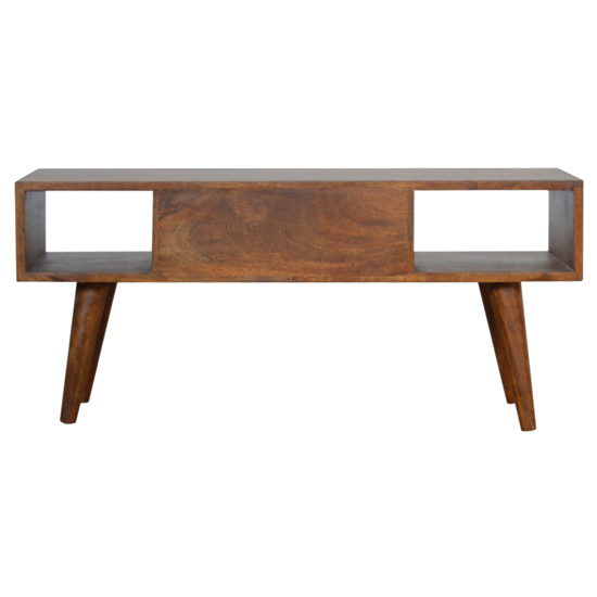 Flee Wooden Mixed Pattern Coffee Table In Chestnut | FiF
