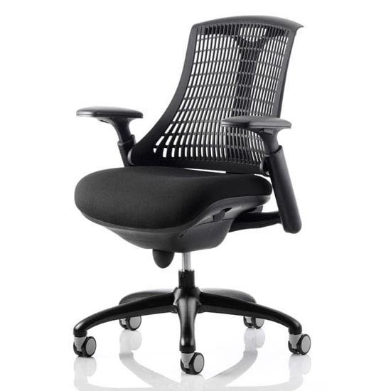 Flex Task Office Chair In Black Frame With Black Back